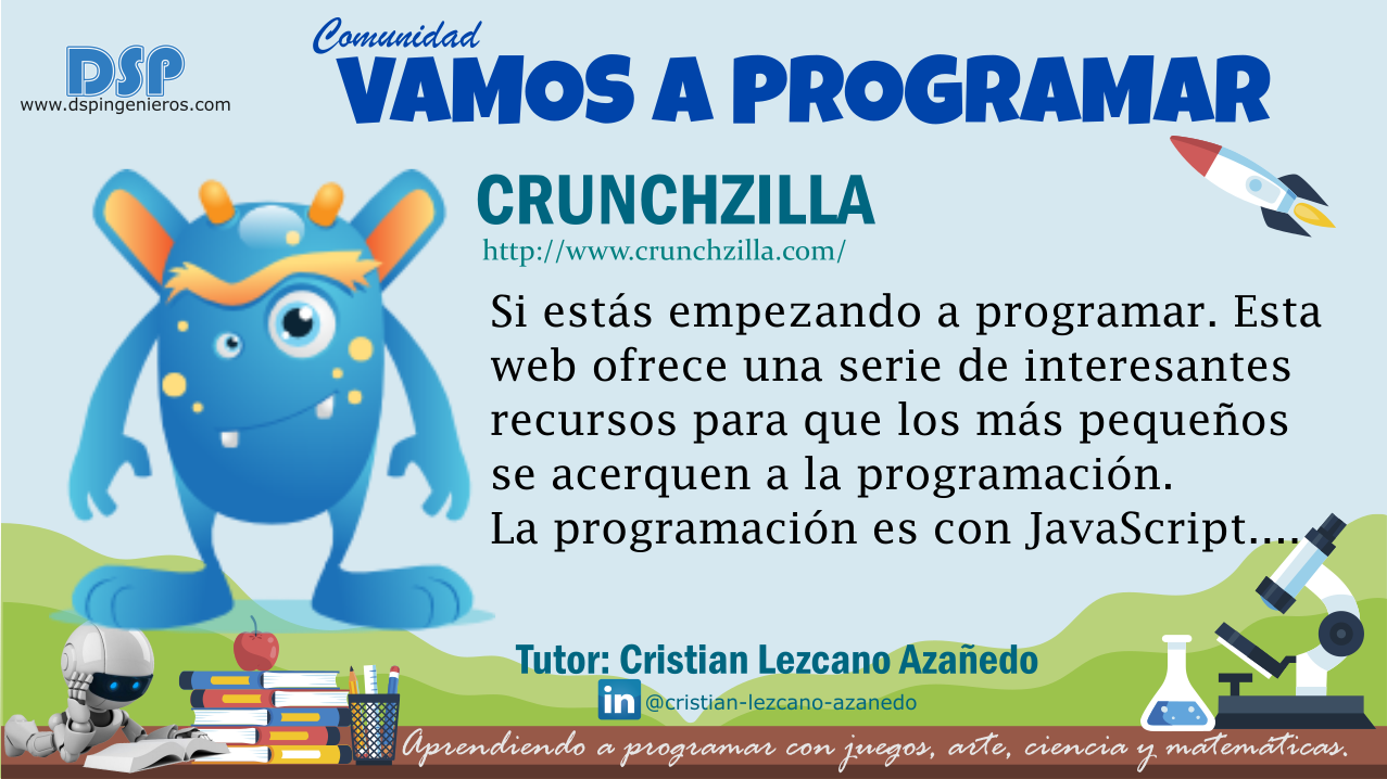 Aprendiendo a programar con Crunchzilla - Matemáticas Divertidas
