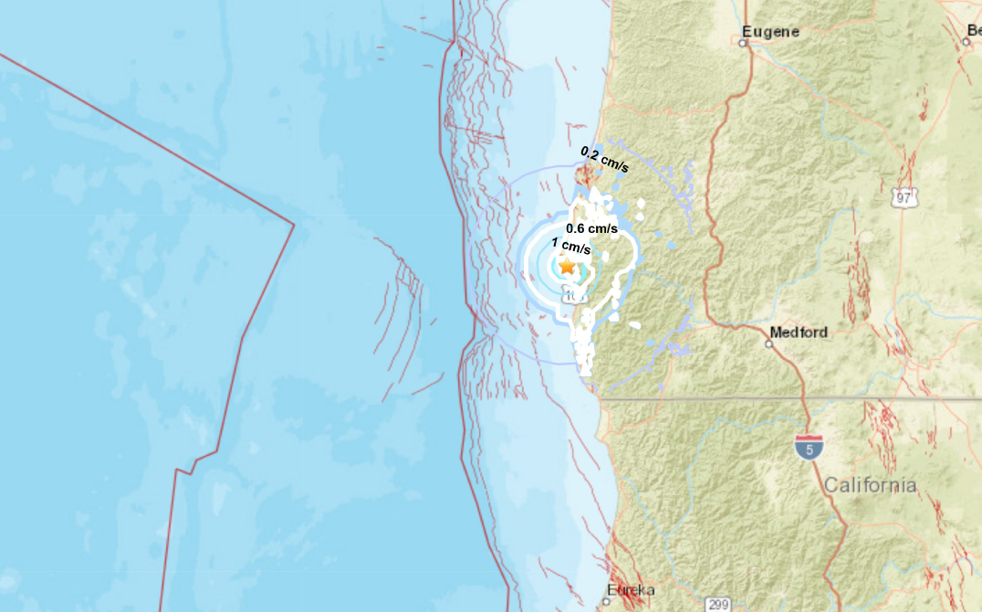 Sciency Thoughts: Magnitude 4.5 Earthquake in Curry County, Oregon.