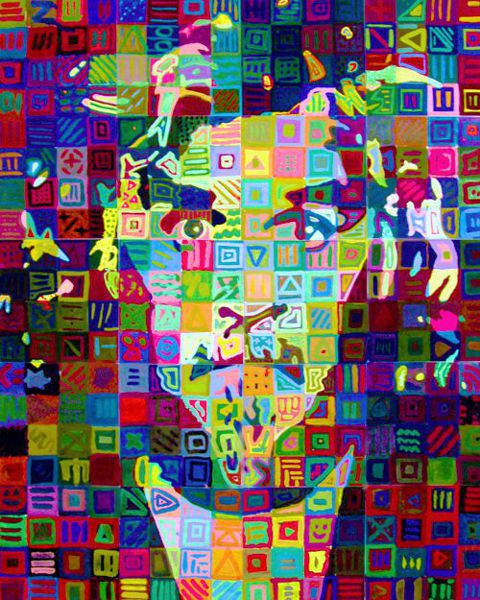 CHUCK CLOSE PATTERN PORTRAITS