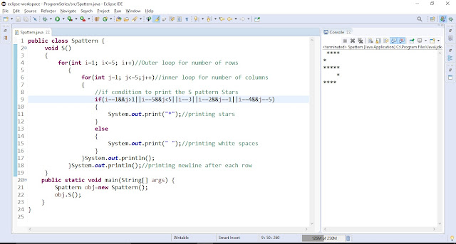 Basic Java Programs: S