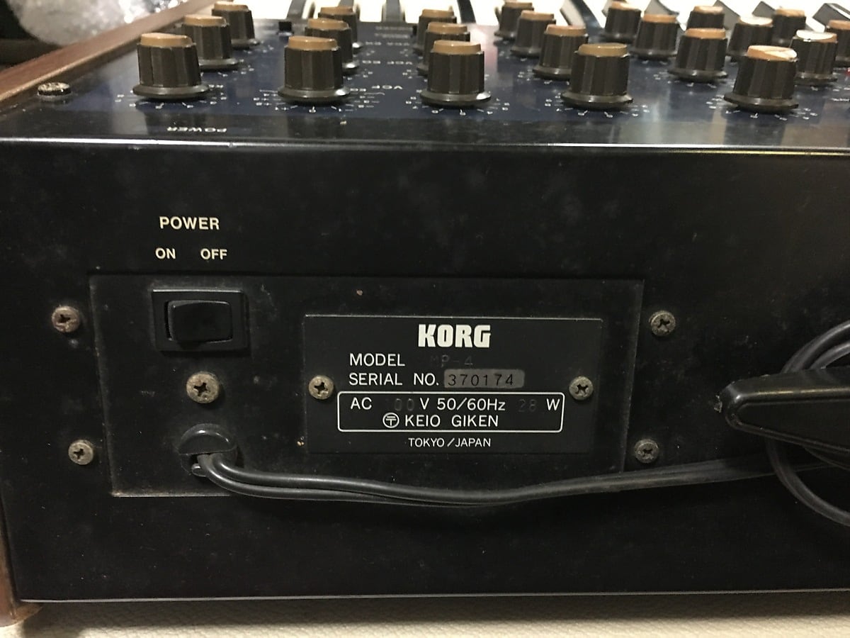MATRIXSYNTH: KORG MP-4 Mono Poly Monophonic Analog Synthesizer SN ...