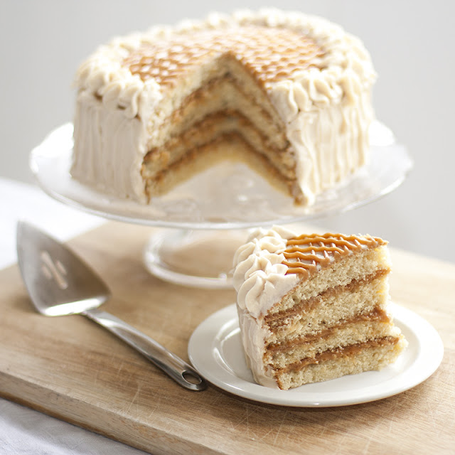 Sprinkle Charms: Caramel Layer Cake