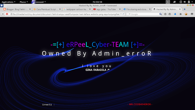 Kumpulan Script Deface Terkeren & Terbaik - Blog Fakhri