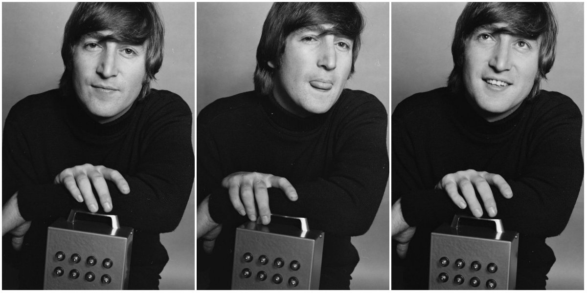 John Lennon Posing With Alexis Mardas’ Nothing Box, 1965 | Vintage News ...