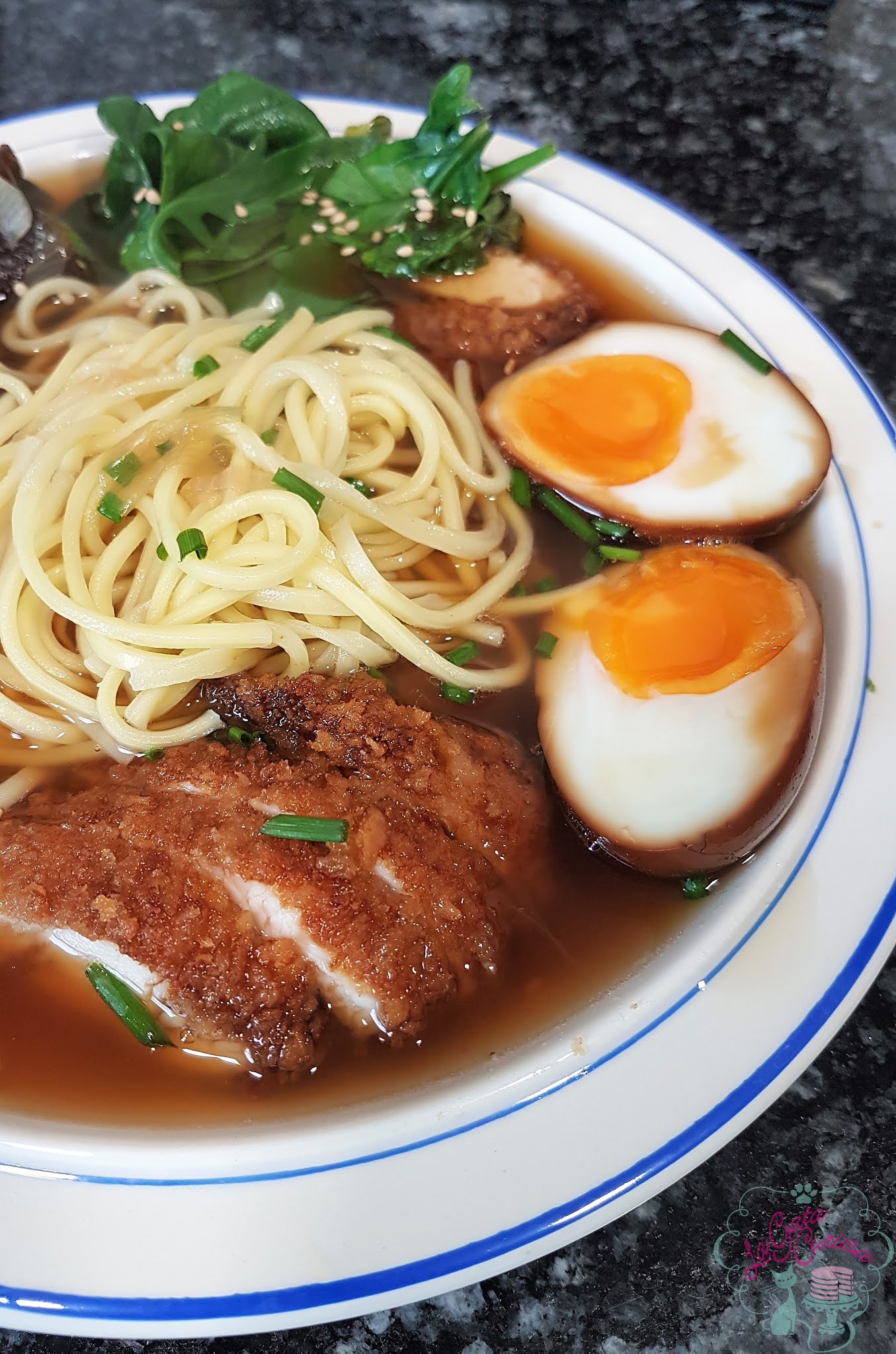 La Gata Curiosa: RAMEN DE POLLO REBOZADO