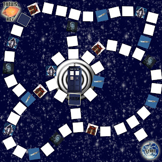 A Maiden's Notes: Doctor Who game board