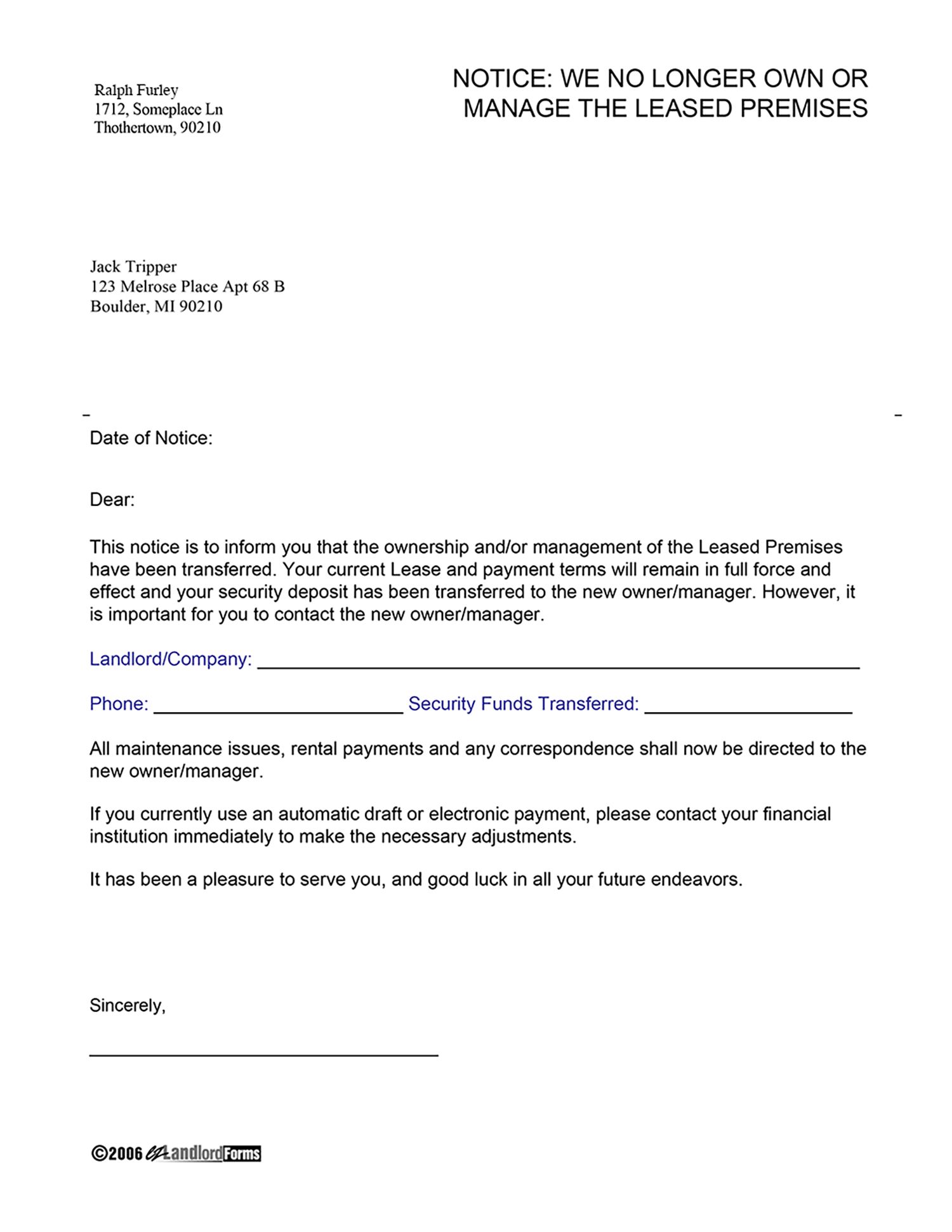 New Management Letter To Tenants Template ~ Resume Letter