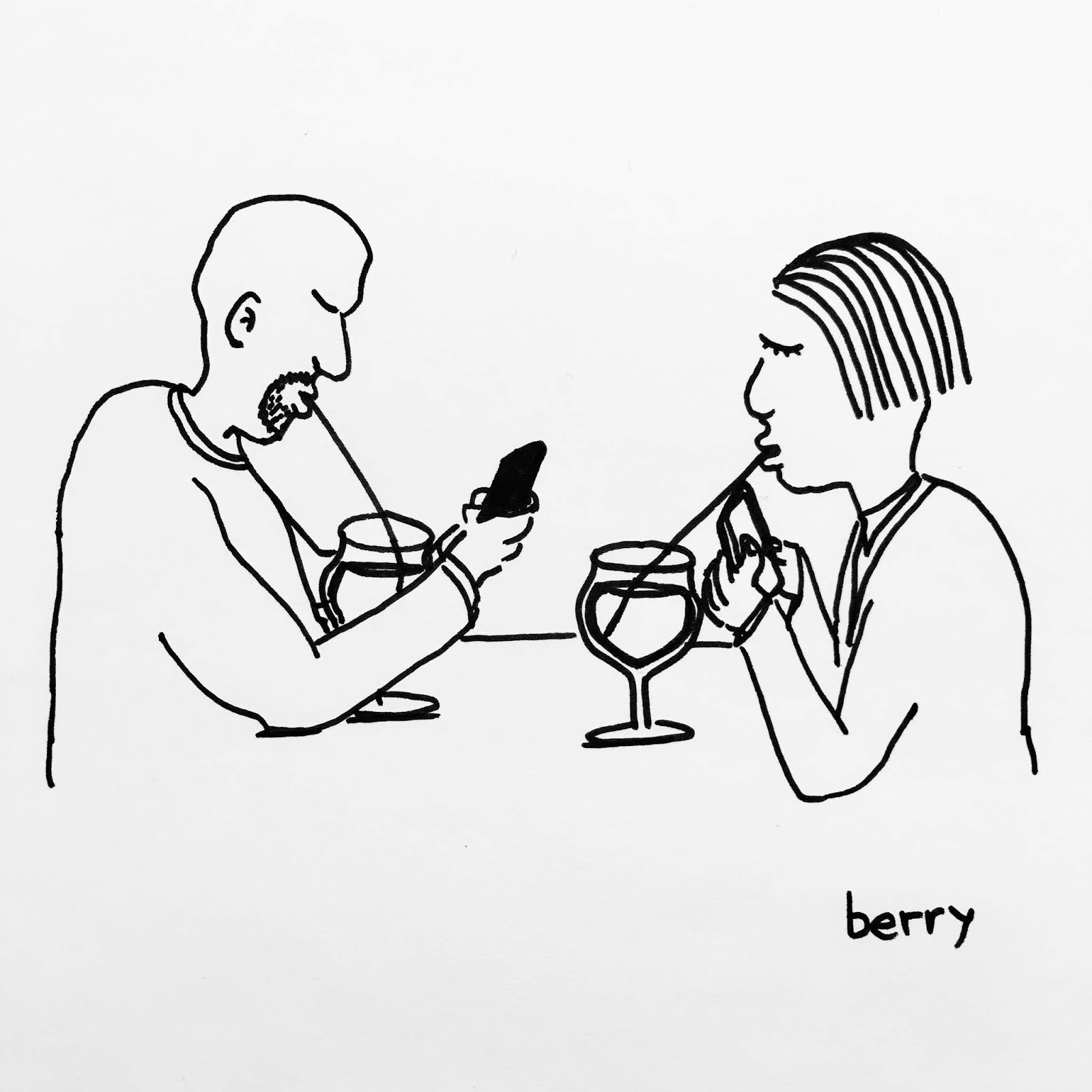 berry cartoons: hands-free happy hour cartoon