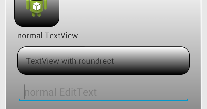 Android Er Define Shape Of Rounded Rect For View Using Xml