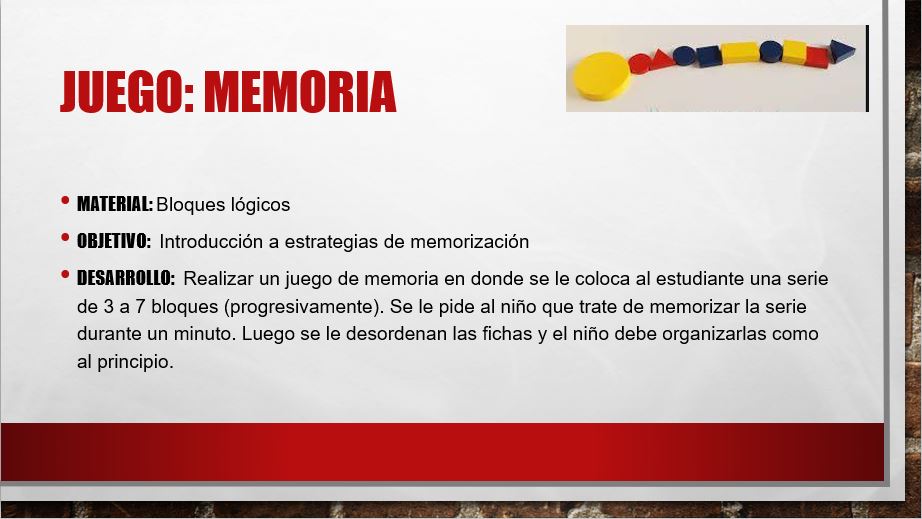 Juego: Memoria