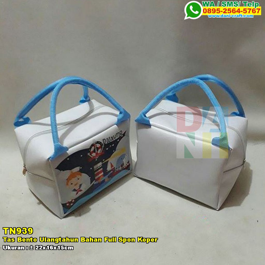 Tas Bento Ulangtahun Bahan Full Spon Koper | Souvenir Pernikahan