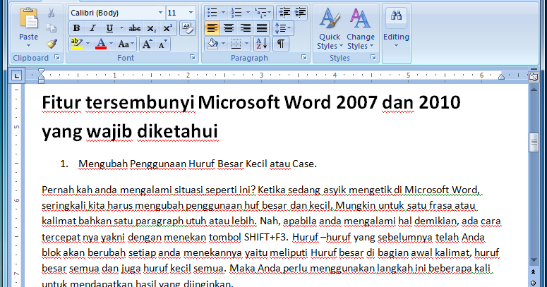 5 Fitur tersembunyi Microsoft Word 2007 dan 2010 yang wajib diketahui ...