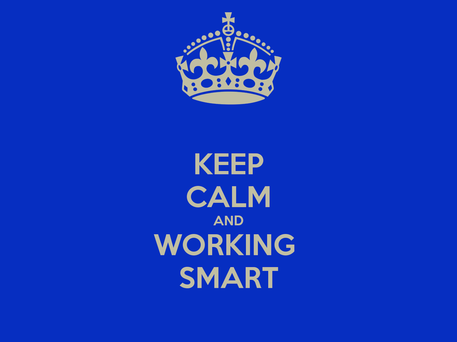 Coriander Dreams: It's about time! Work smarter!