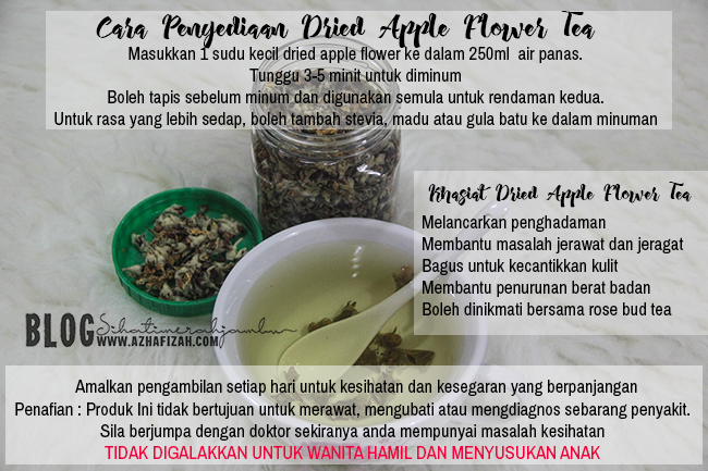 Lancarkan Penghadaman Dan Jaga Kecantikan dengan Dried Apple Flower Tea ...