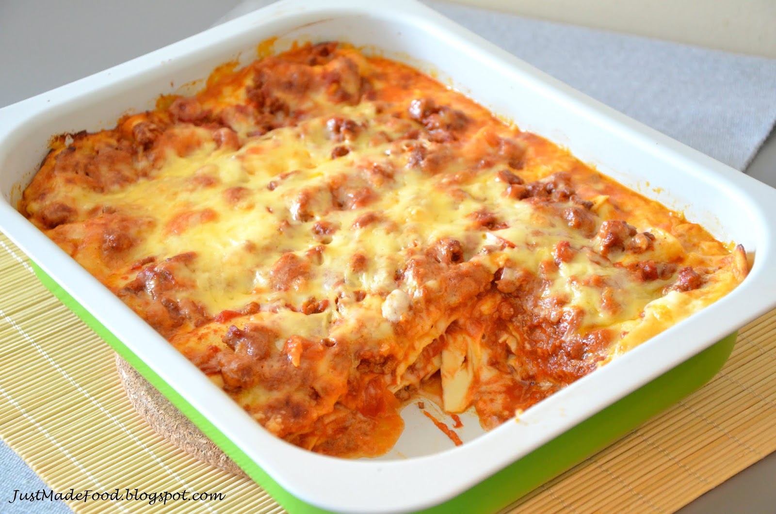 JustMadeFood: Lazania bolognese