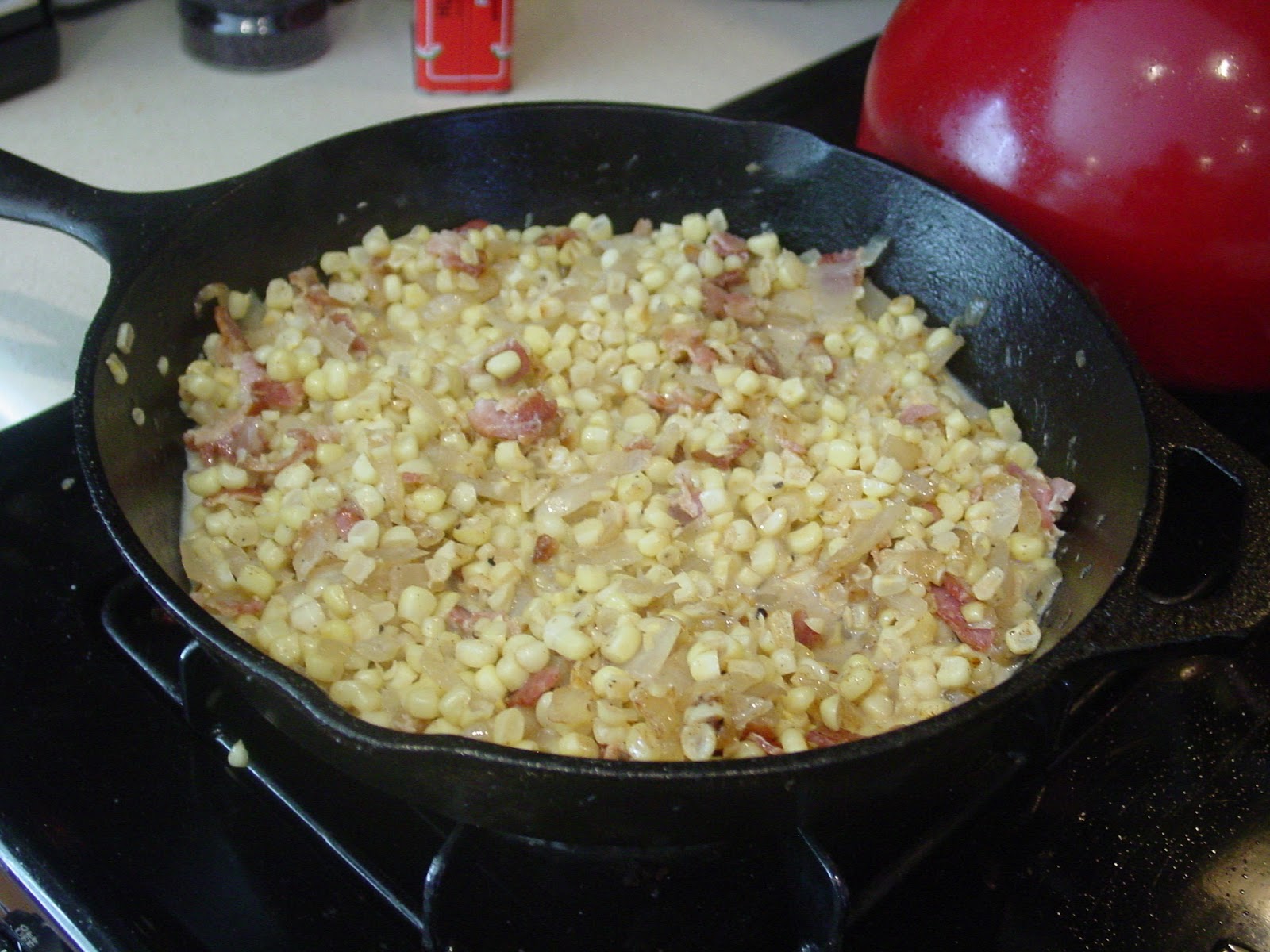 The Dirty Floor: White Corn Bacon Skillet