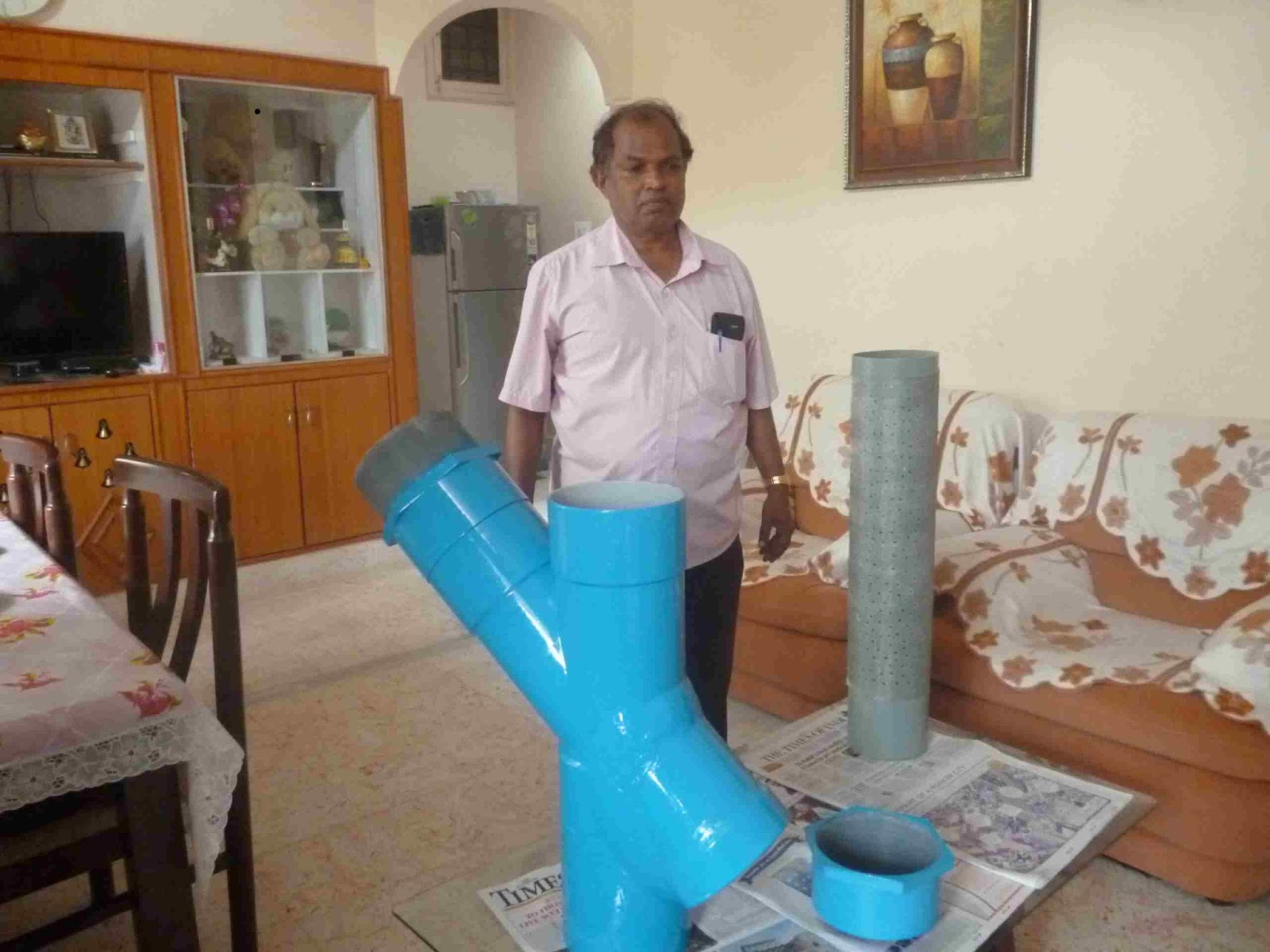 Another innovation from Mr Reddy : A modified strainer – Biome ...