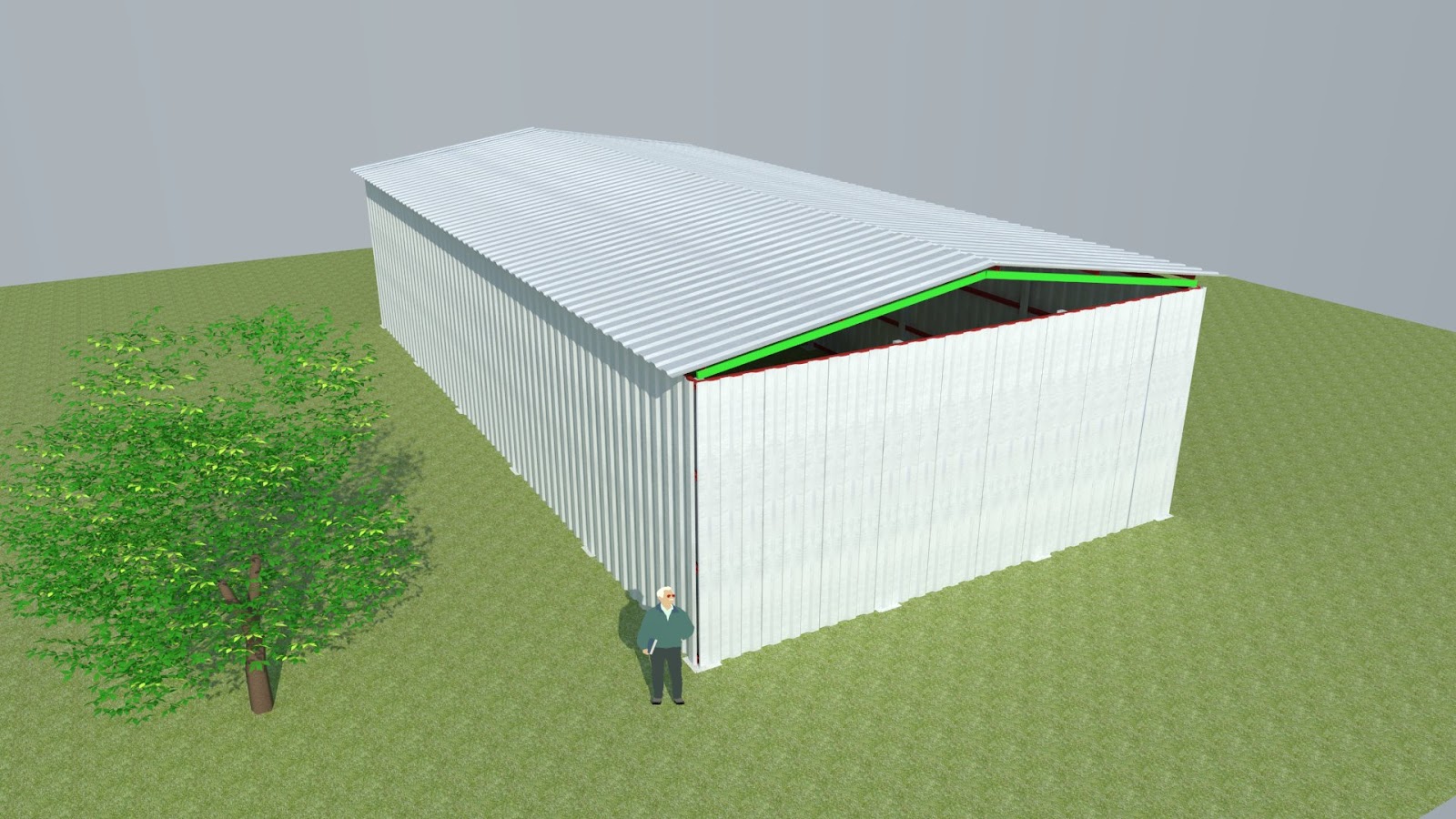 PROGRAMASYMAS: Bodega móvil de lamina, en sketchup