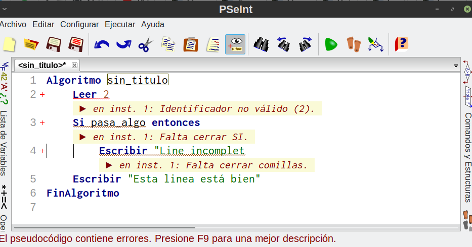 Cucarachas Racing: Actualización de PSeInt: las mejoras que se ven