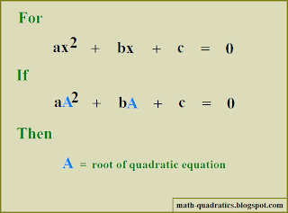 The Math Blog: Roots of a Quadratic Equation