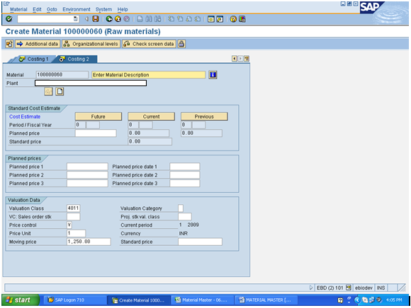 Free SAP Training Manuals: SAP User manual - Material Master