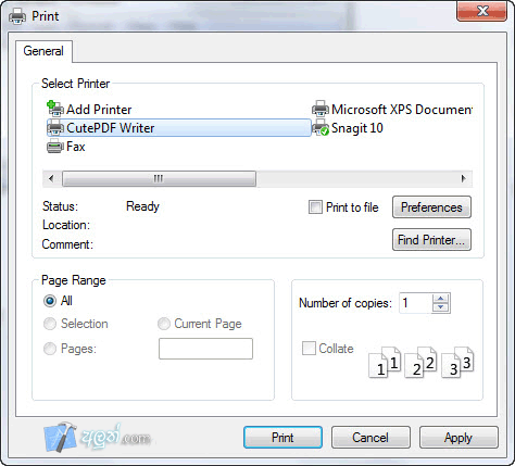 PDF converter software - Cute PDF | Aluth
