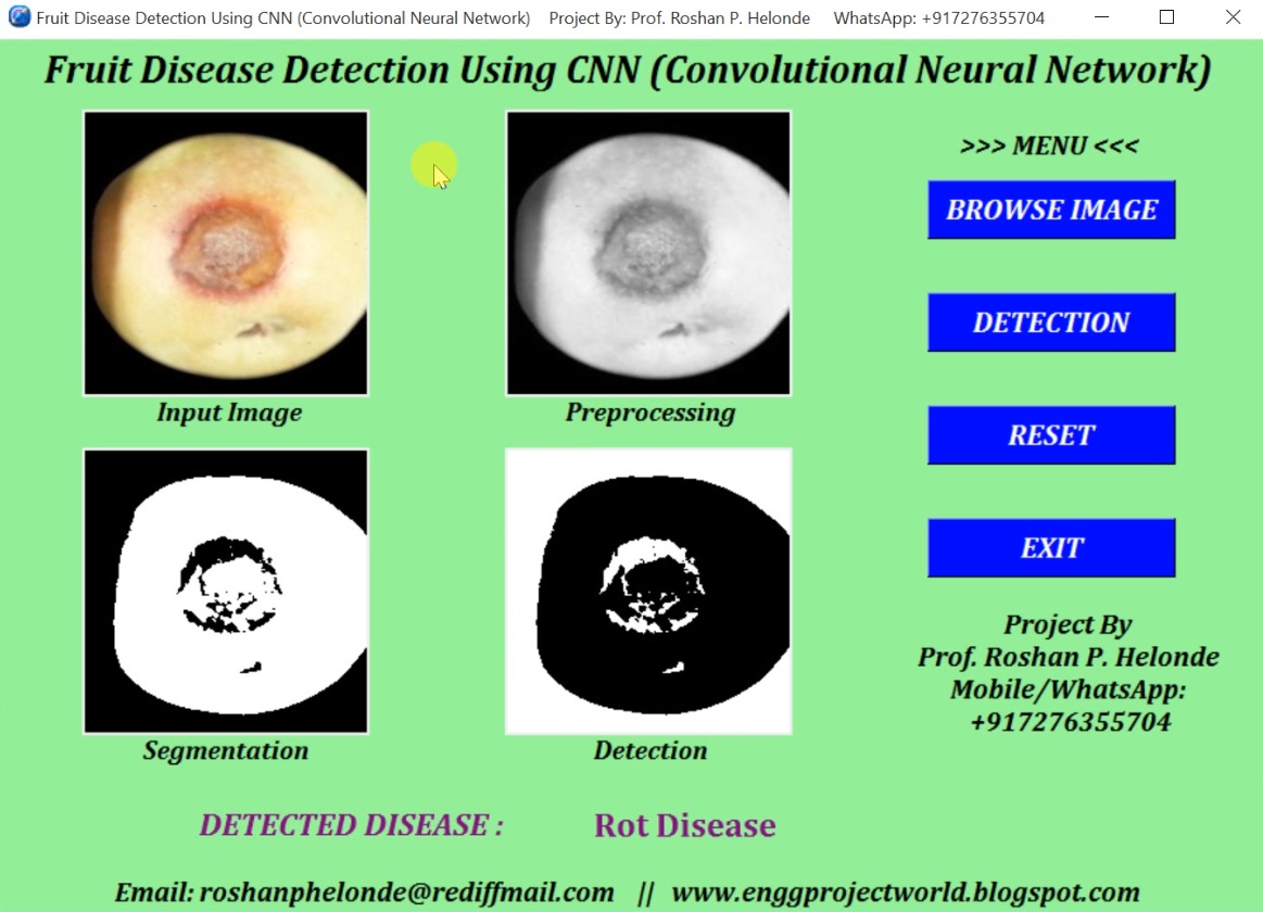 Fruit Disease Detection Using Cnn Convolutional Neural Network Python