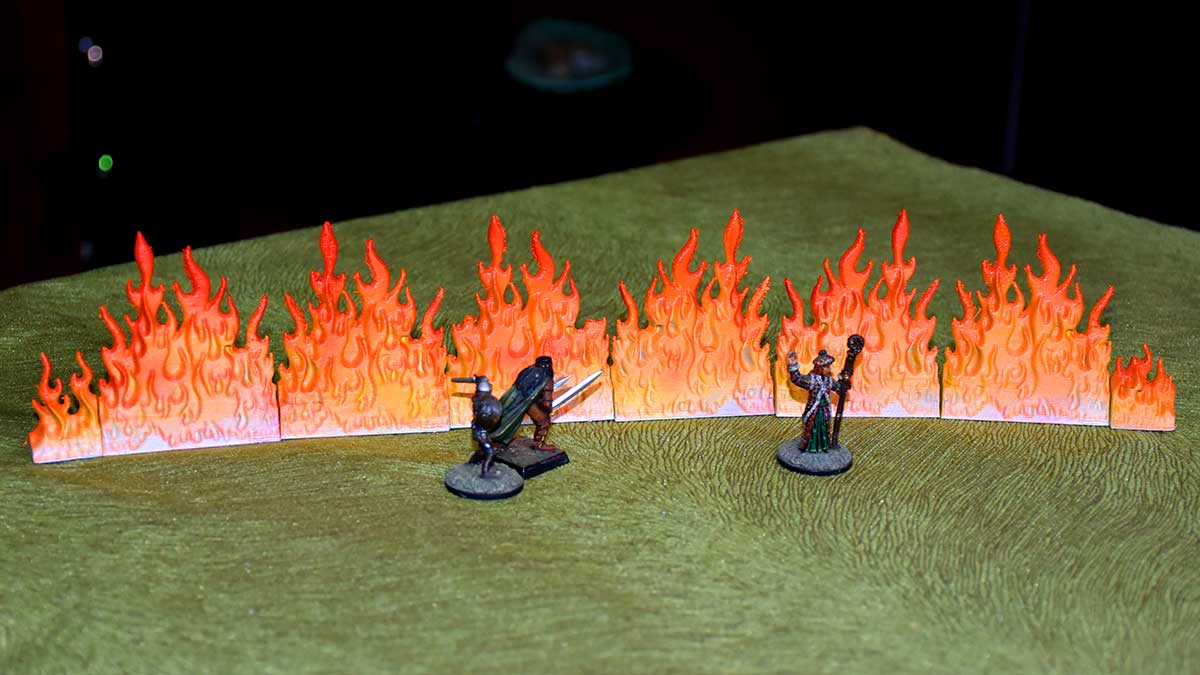 Shouting Into The Void: Wall of 3d Printed Fire