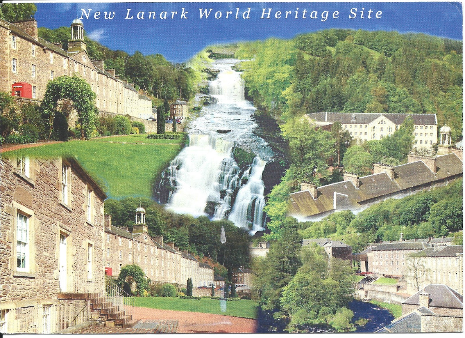 MY POSTCARD-PAGE: SCOTLAND ~ New Lanark - UNESCO