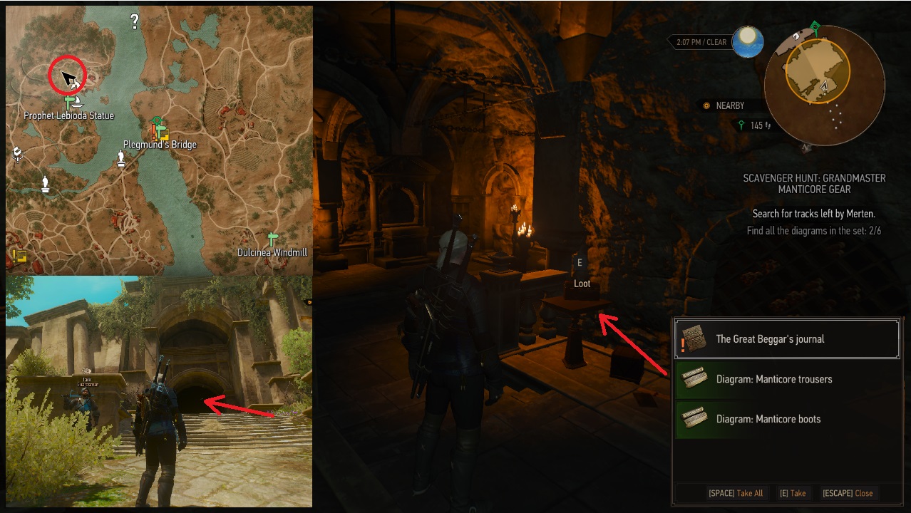 THE WITCHER 3 : MANTICORE ARMOR SET DIAGRAM, LOKASI & CARA ...
