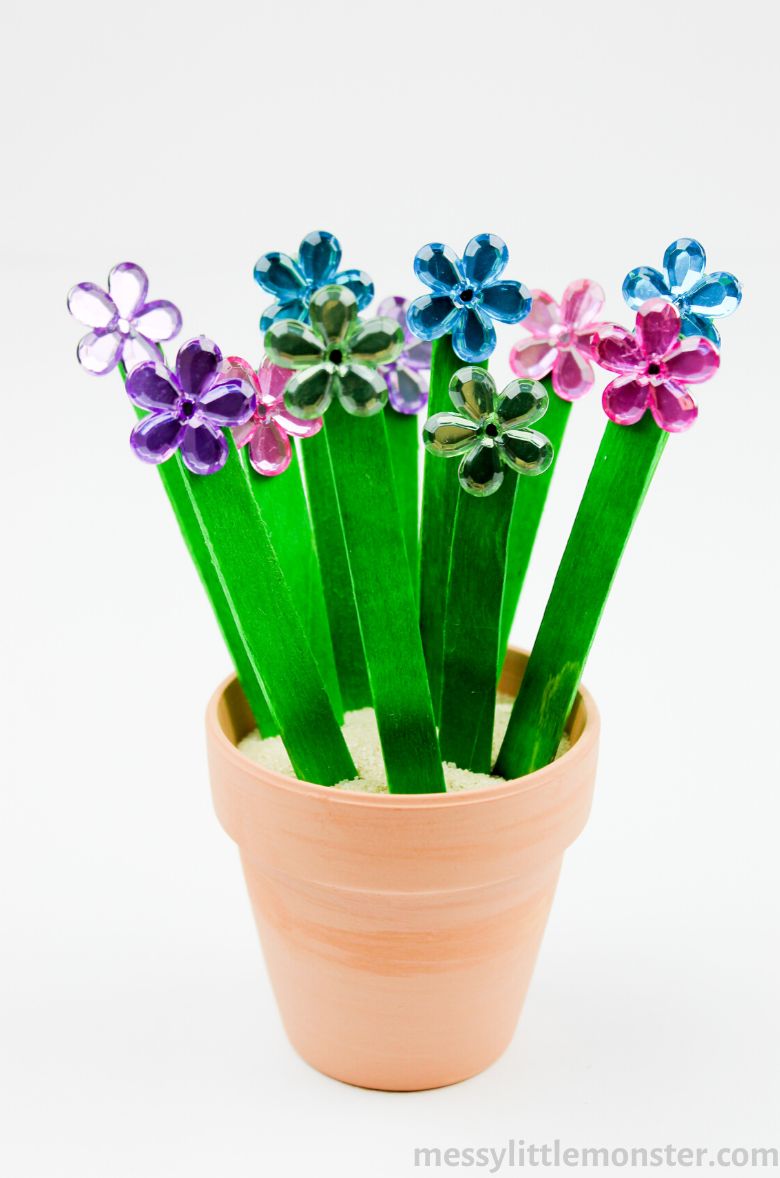 27 Bright & Colourful Flower Crafts for Kids - Messy Little Monster