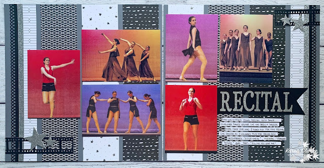 Karen's Crafting Fun: Recital Layouts and Mix-In papers