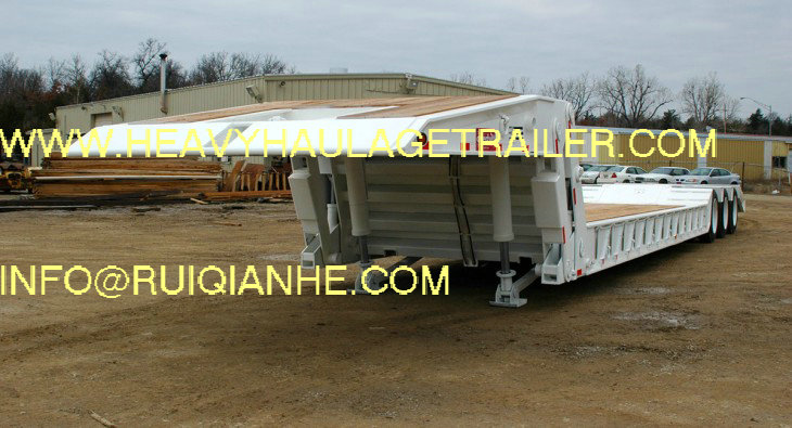 modular trailer: Four Axle front loading low bed semi-trailer ...