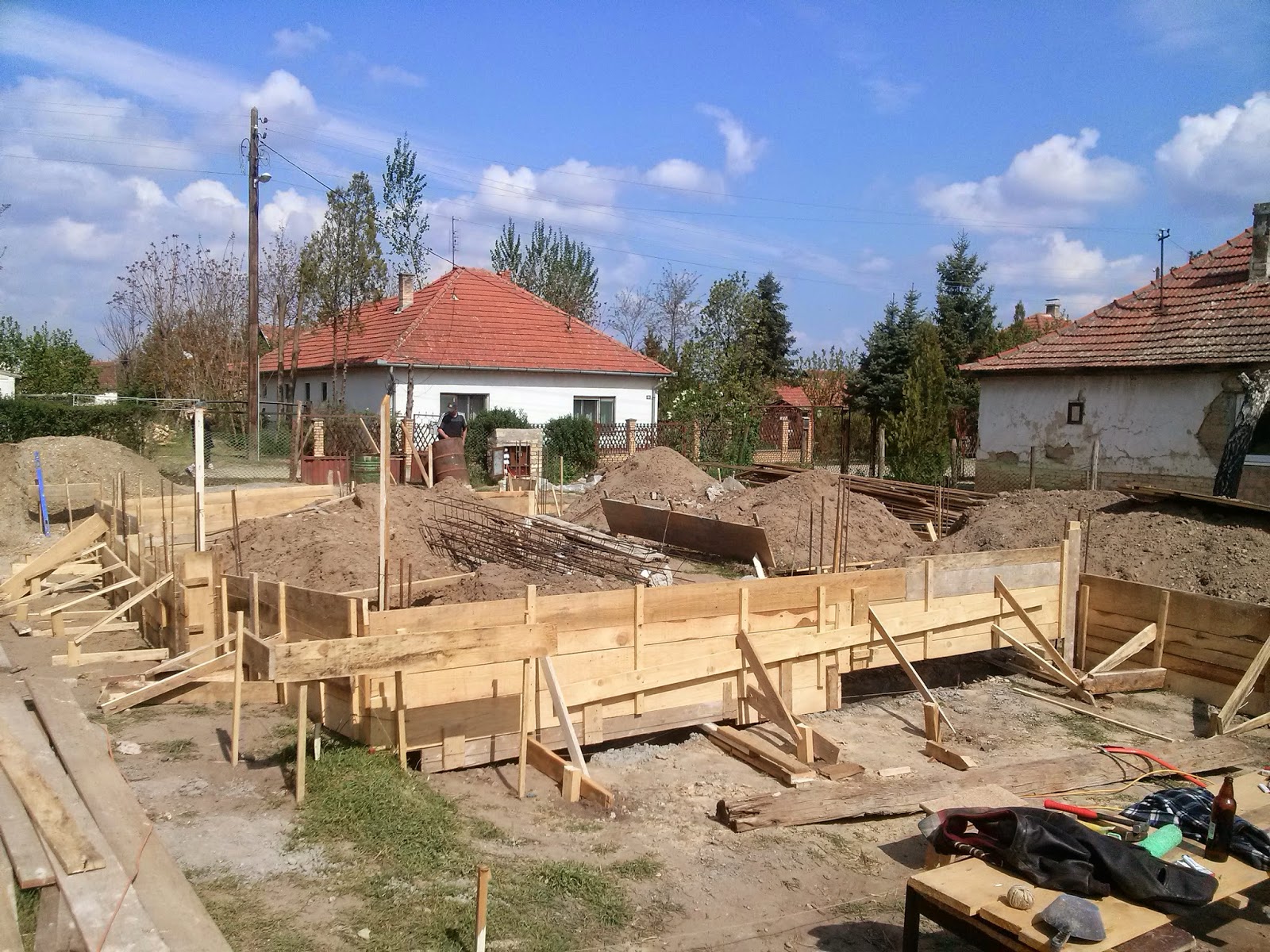 Gradnja kuće, izgradnja porodične kuće: Temelji