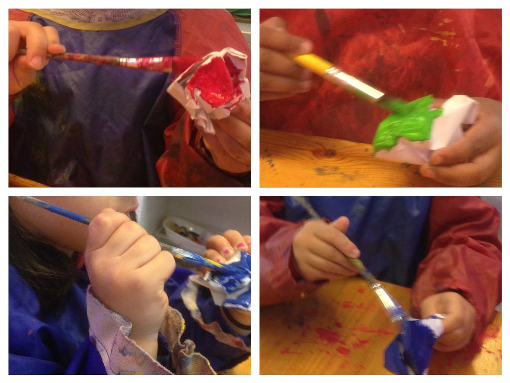 Effervescence: Crumpled paper art for kids