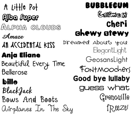 24+ Ide Terkini Macam Macam Font