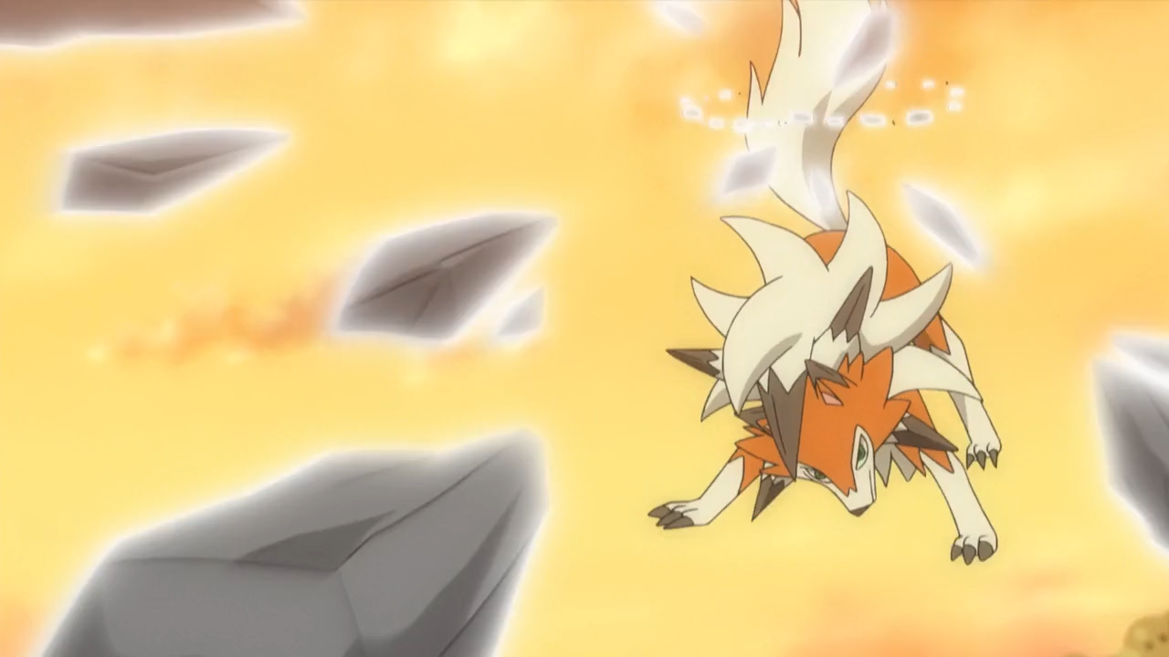 Lycanroc dusk form z move - dlatila