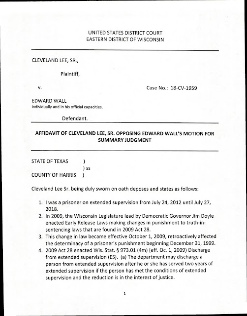 How To Get Away With White-Collar Crime: AFFIDAVIT OF CLEVELAND LEE SR ...