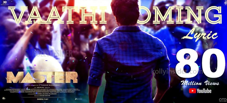 Master - Vaathi Coming song sets another milestone record