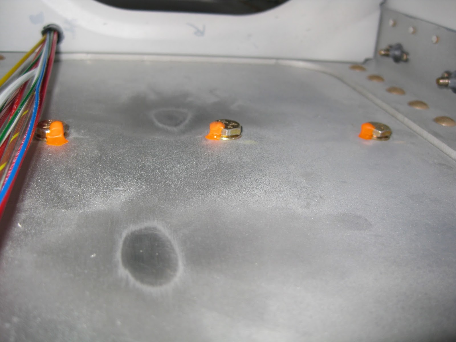 E's Van's RV-14A: Wings: Bottom skins. Left inboard bottom skin on.