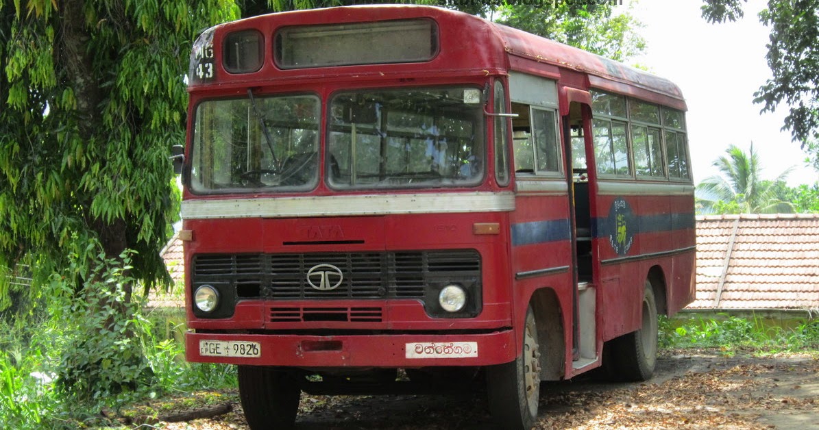 SLTB buses - ශ්‍රී ලංගම බස්: Ruby bodied TATA LP 1510/36 bus from SLTB ...
