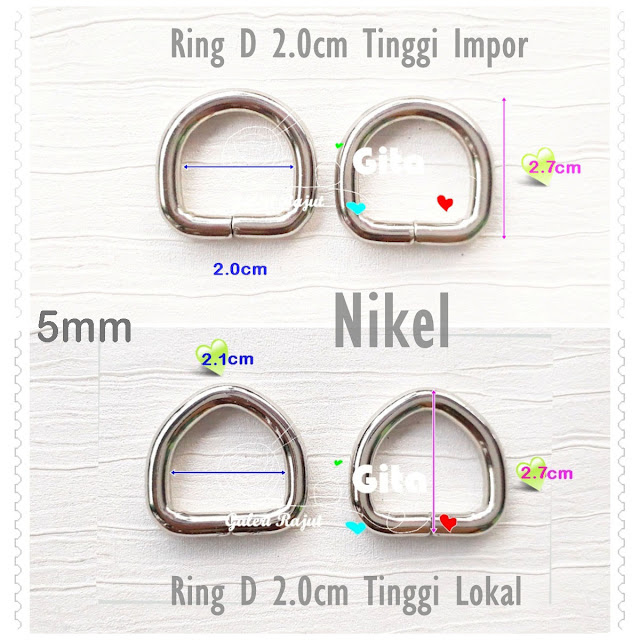 Gita Galeri Rajut: Aksesoris Tas: Pengait, Ring Tas, & Ring Jalan