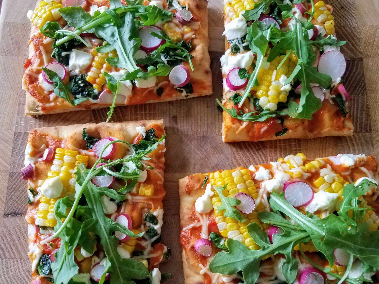 Radish + Arugula Pizza