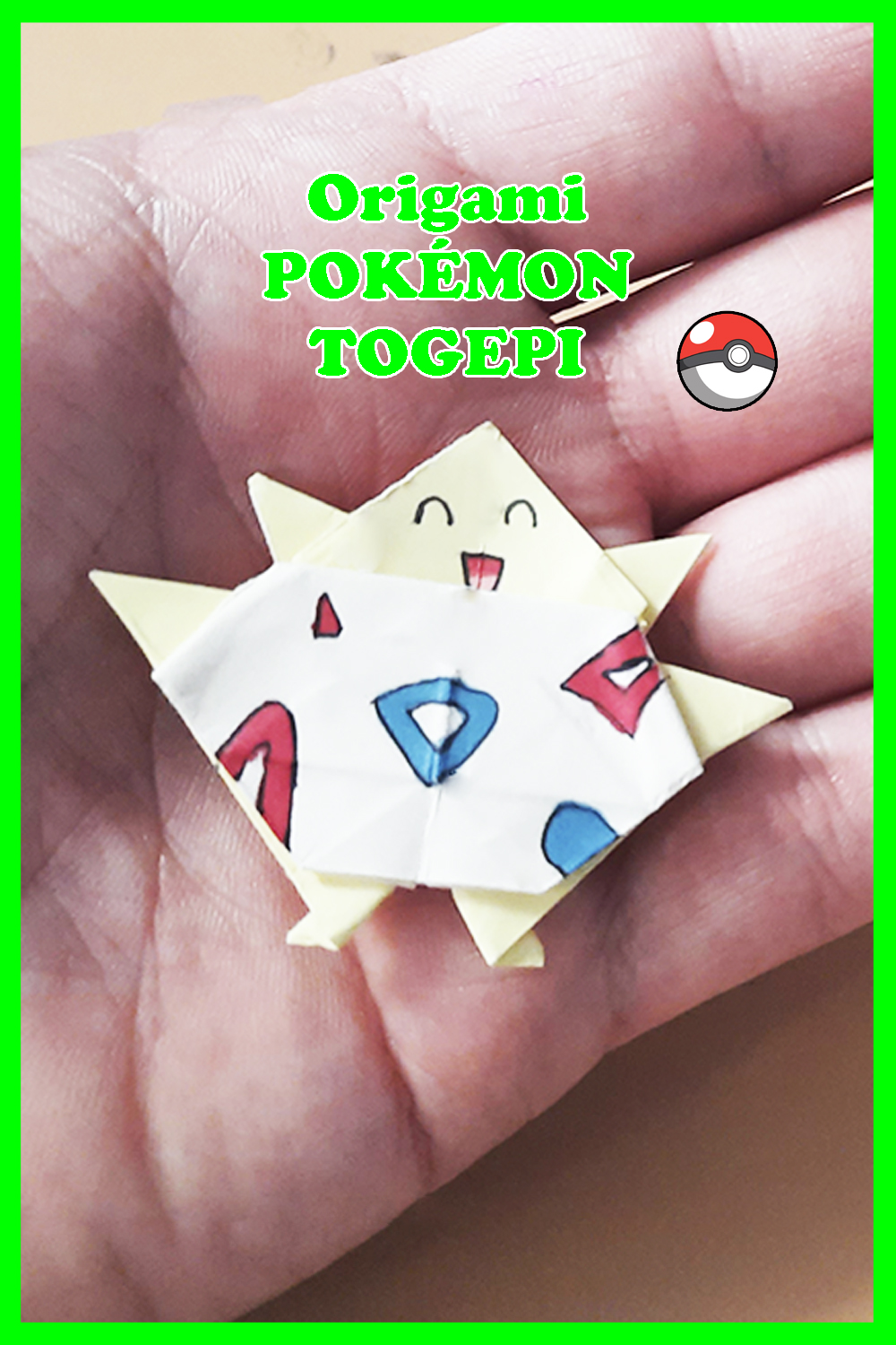 TOGEPI | 👉🏽 Origami de PoKéMon | Papiroflexia FÁCIL | Toni Manualidades