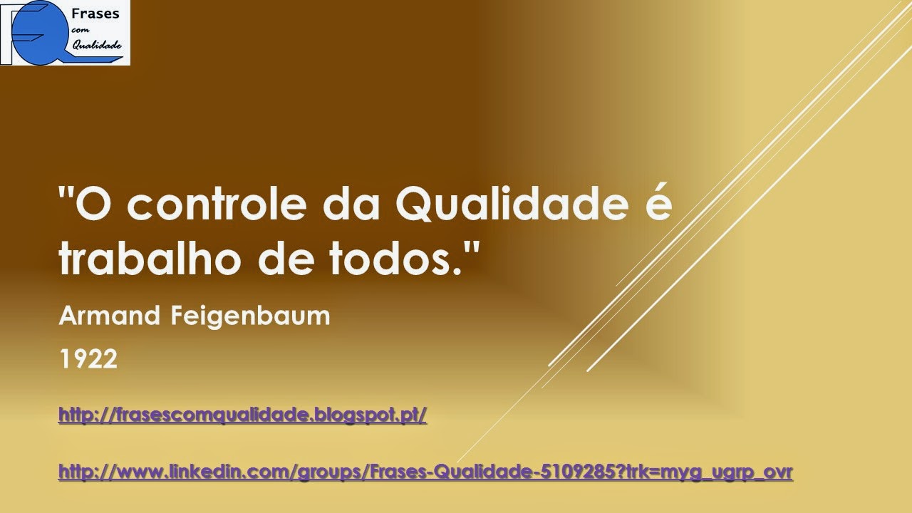 Frases com Qualidade: Frase de Armand Feigenbaum