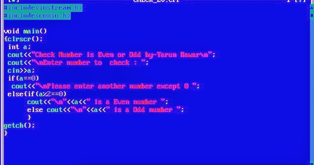 C++ Programming: Check number is Even or Odd