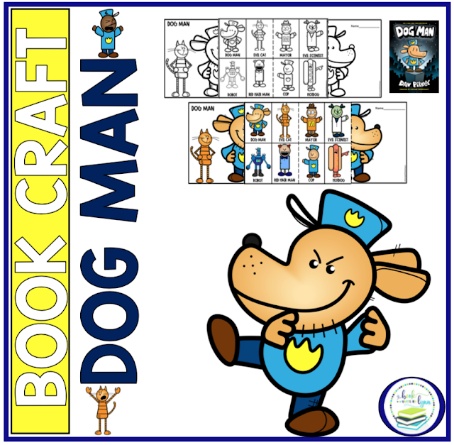 DOG MAN BOOK CRAFT ~ Book Units by Lynn