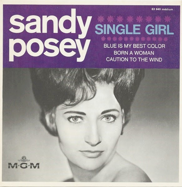 Les EPs français: Sandy POSEY - 1966 - FR-MGM 63.640 - Single girl (stereo)