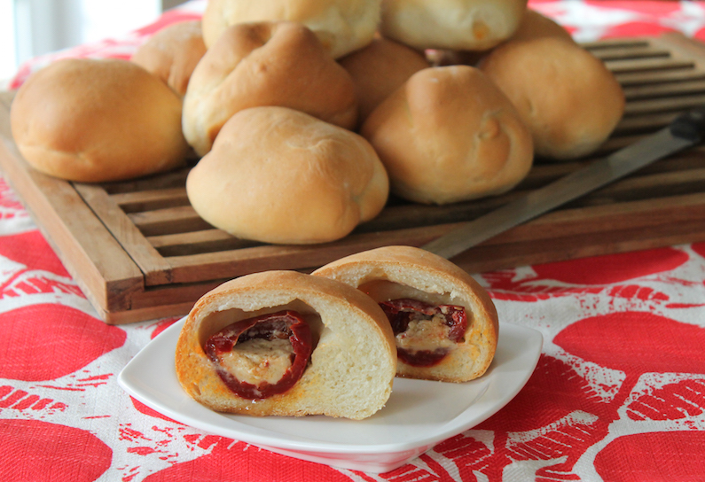 Food Lust People Love: Cheese Stuffed Peppadew Stuffed Buns #BreadBakers