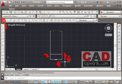 Penggunaan Linear Dimension Pada AutoCAD | Tips Triks AutoCAD